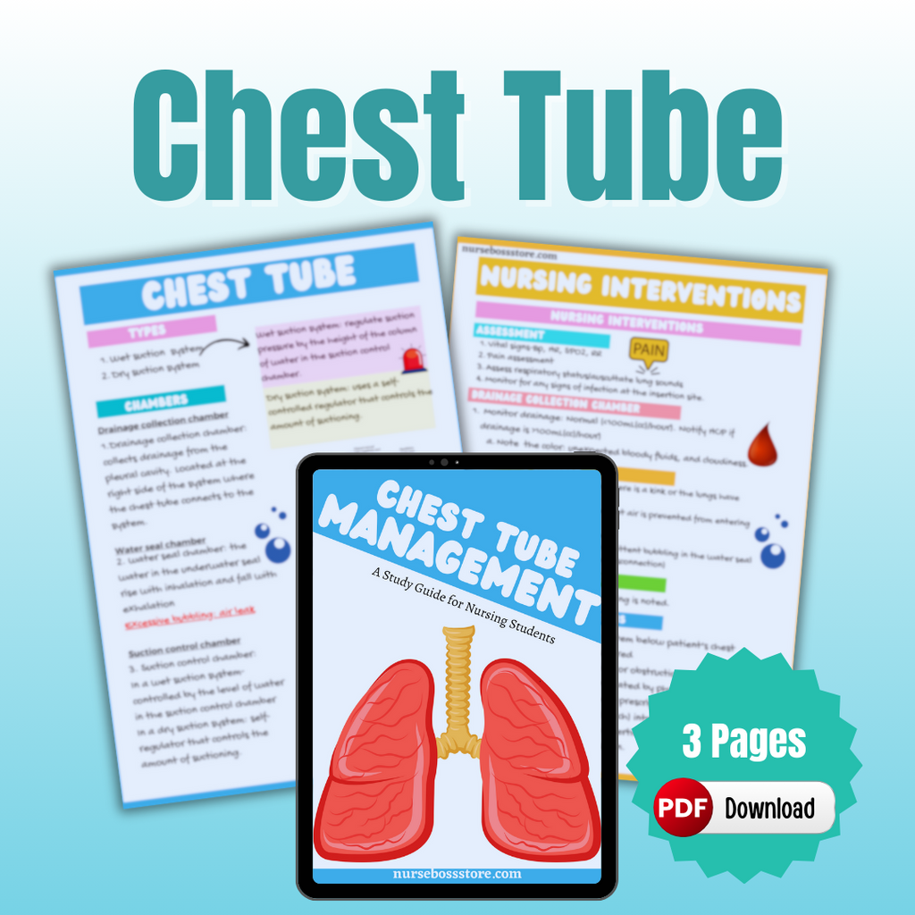 Chest Tube Management (Digital-PDF) – nursebossstore