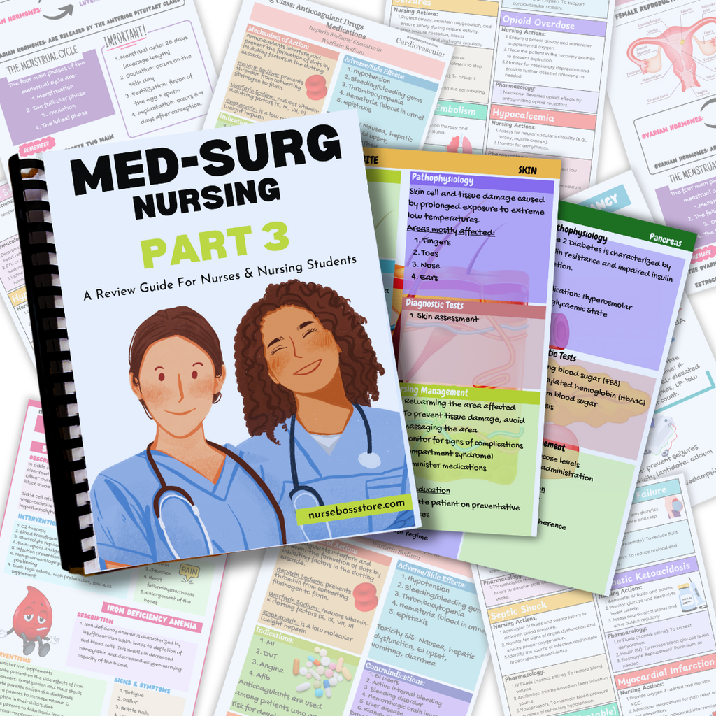 Med-Surg PART 3 Study Guide (Digital-PDF Files) – nursebossstore