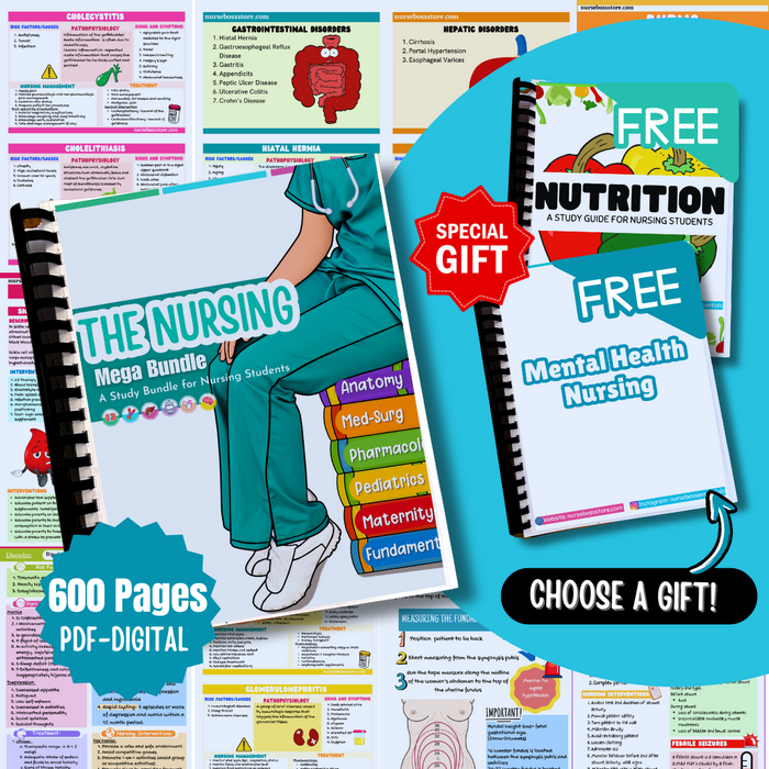 Mega Nursing Bundle (Digital-PDF Files ONLY) – nursebossstore