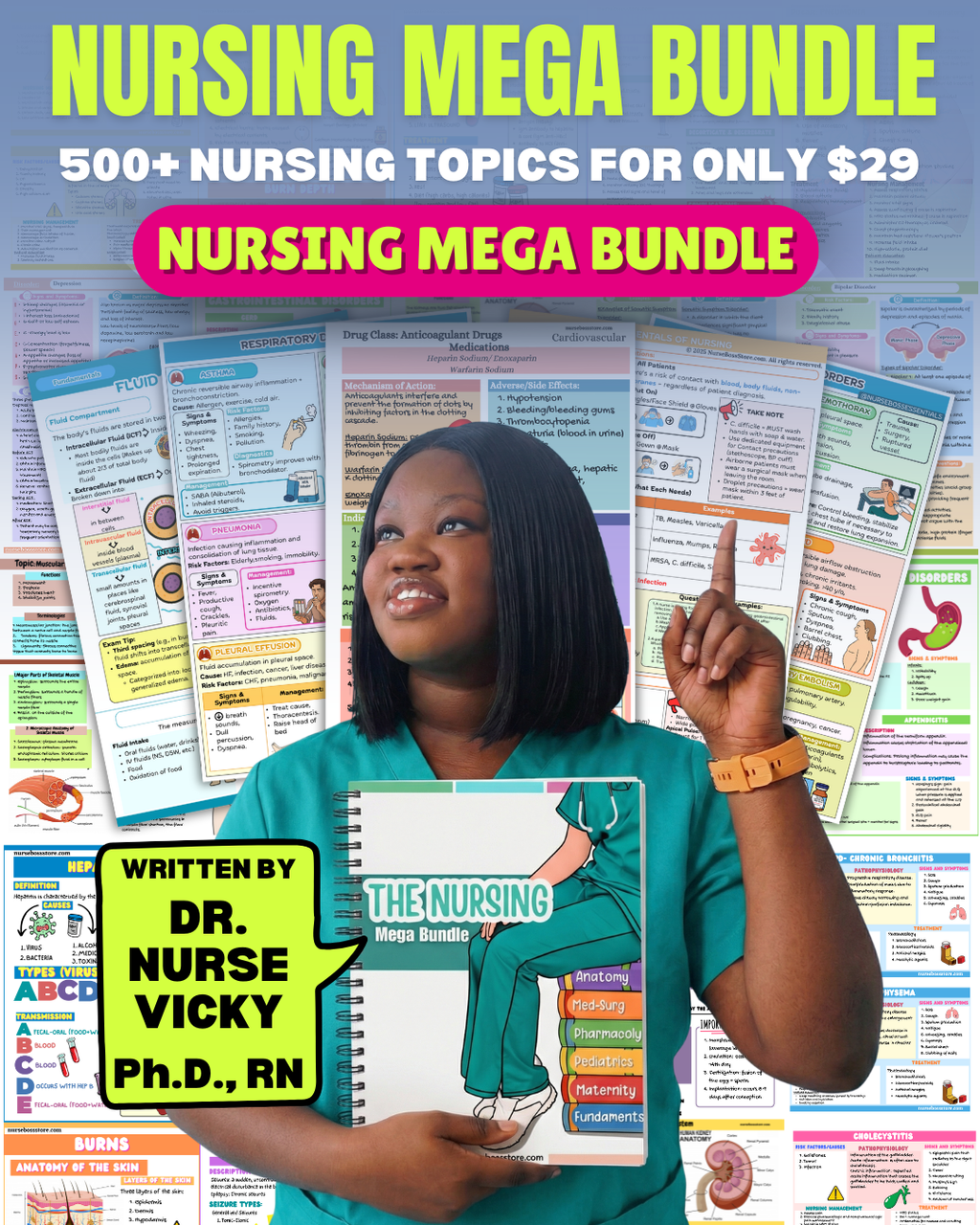 NURSING MEGA BUNDLE (Digital-PDF) – nursebossstore